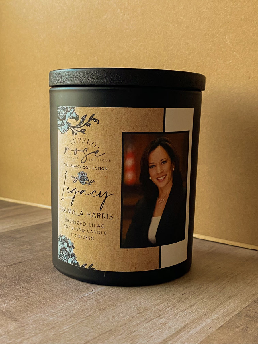 Commemorative Kamala Harris Legacy Candle- Limited Edition – Tupelo Rose
